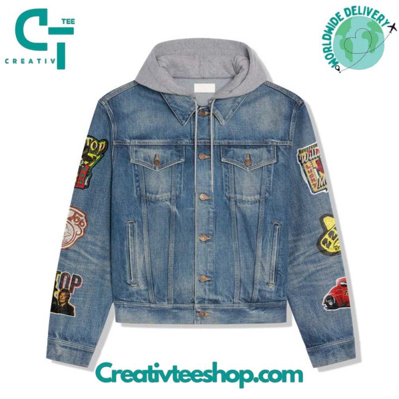 ZZ Top 55th Anniversary Hooded Denim Jacket - Creativteeshop