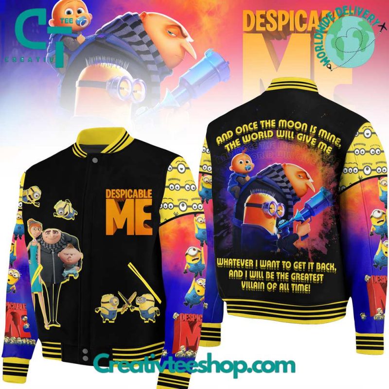 Despicable Me Minions Baseball Jacket - Creativteeshop
