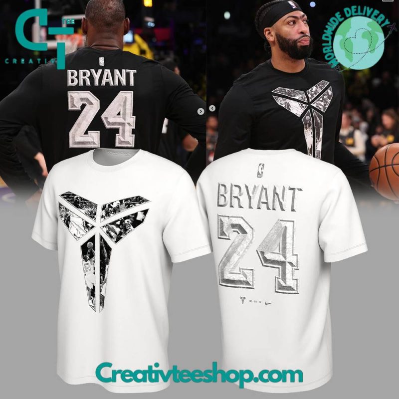 Kobe Bryant Mamba White T-Shirt - Creativteeshop