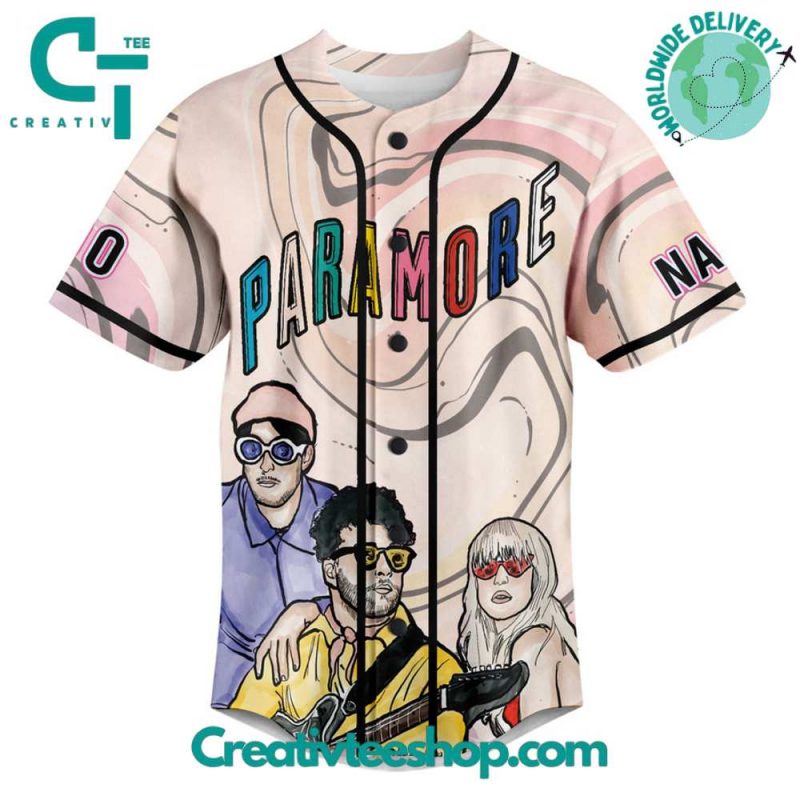 Paramore Rock Band Custom Name Baseball Jersey - Creativteeshop