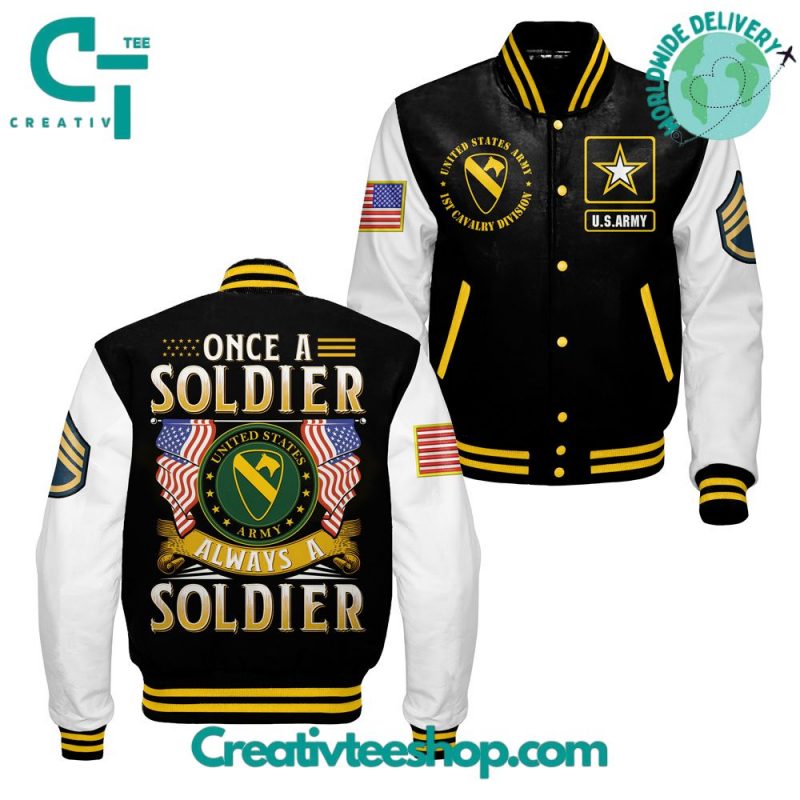 US Army "Once A Soldier Always A Soldier" Baseball Jacket - Creativteeshop