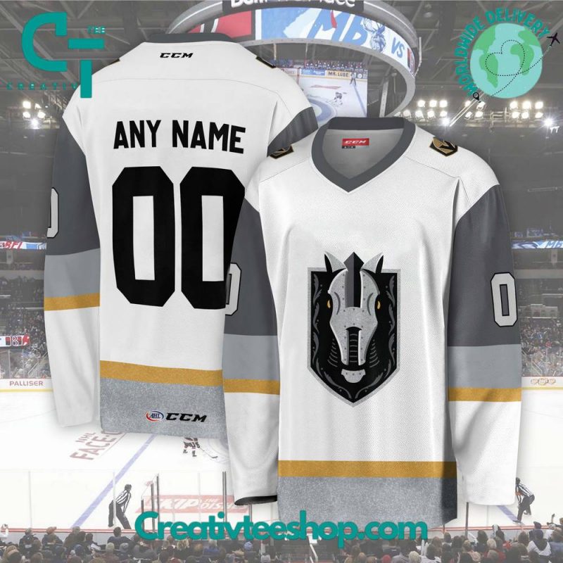 AHL Henderson Silver Knights 2024 White Hockey Jersey - Creativteeshop