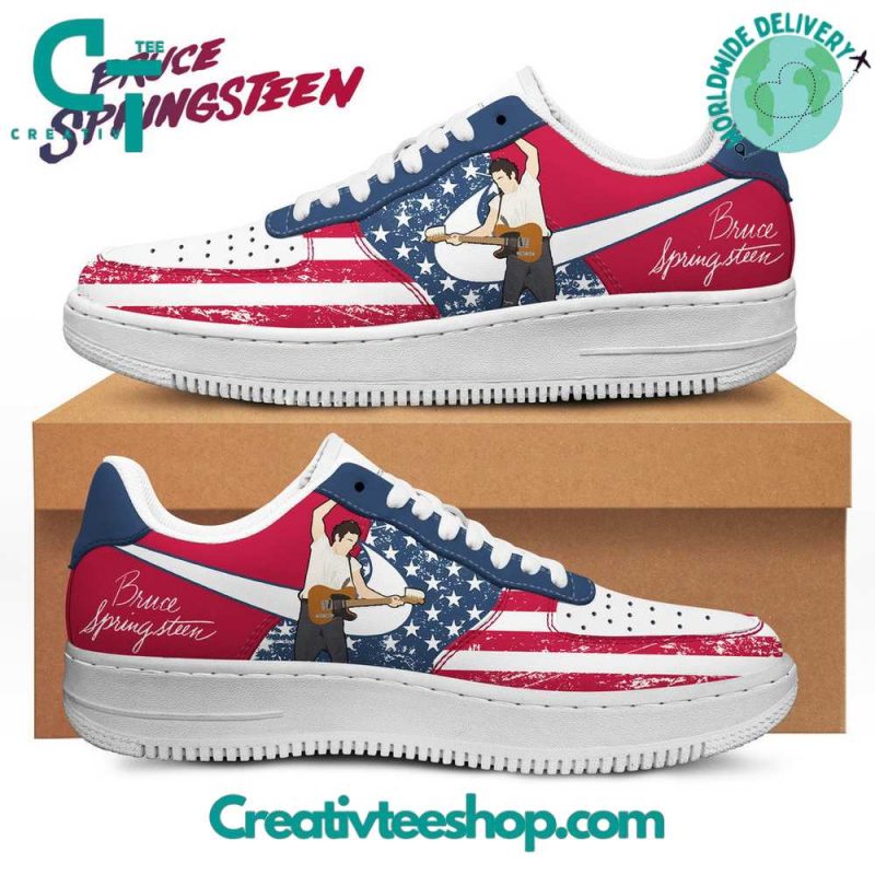 Bruce Springsteen American Flag Air Force 1 Sneaker - Creativteeshop