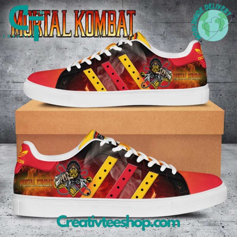 Mortal Kombat Scorpion Get Over Here Stan Smith Shoes - Creativteeshop