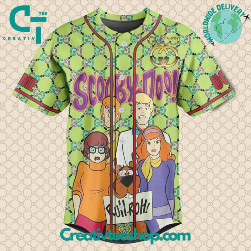 Scooby Doo x Gucci Collab Baseball Jersey - Creativteeshop