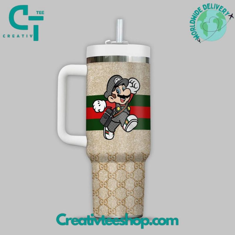 Super Mario x Gucci Stanley Tumbler 40oz - Creativteeshop