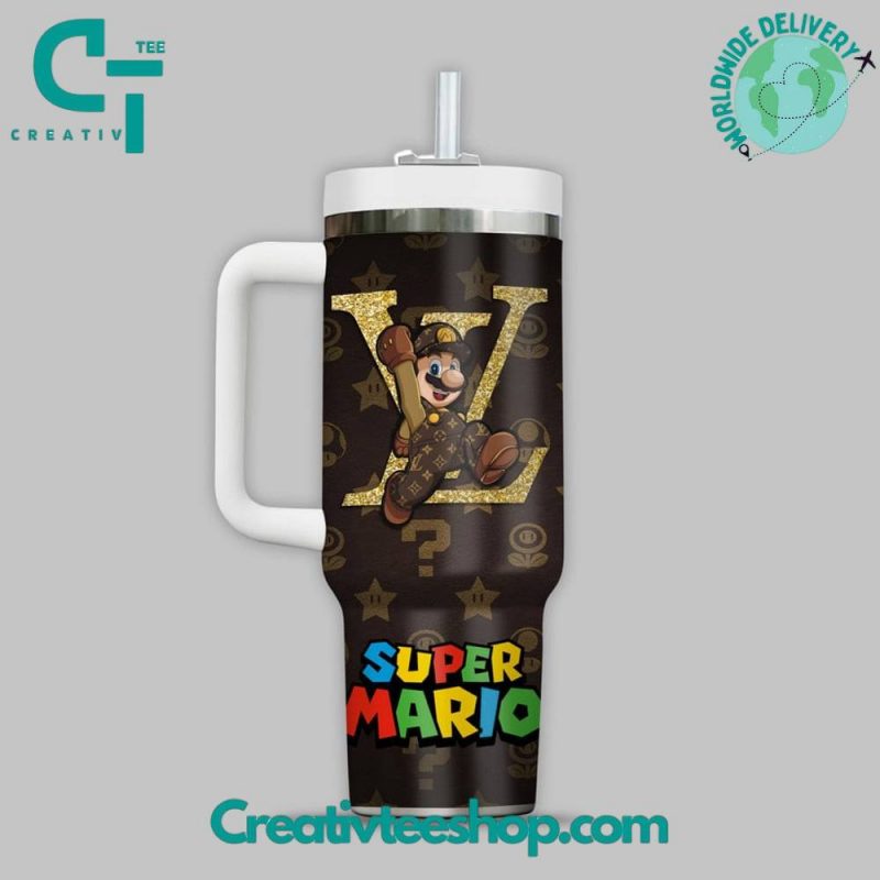 Super Mario x Louis Vuitton Stanley Tumbler 40oz - Creativteeshop