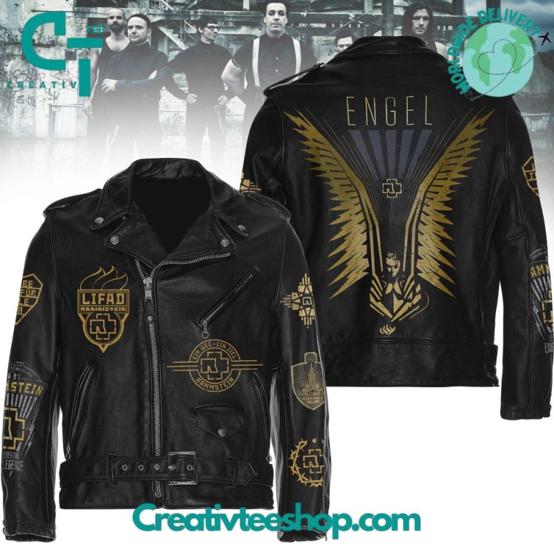 Rammstein Engel Leather Jacket - Creativteeshop