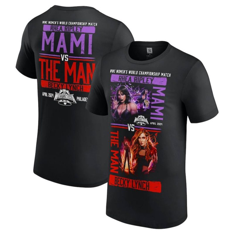 WrestleMania 40 Becky Lynch vs Rhea Ripley T-Shirt - Creativteeshop