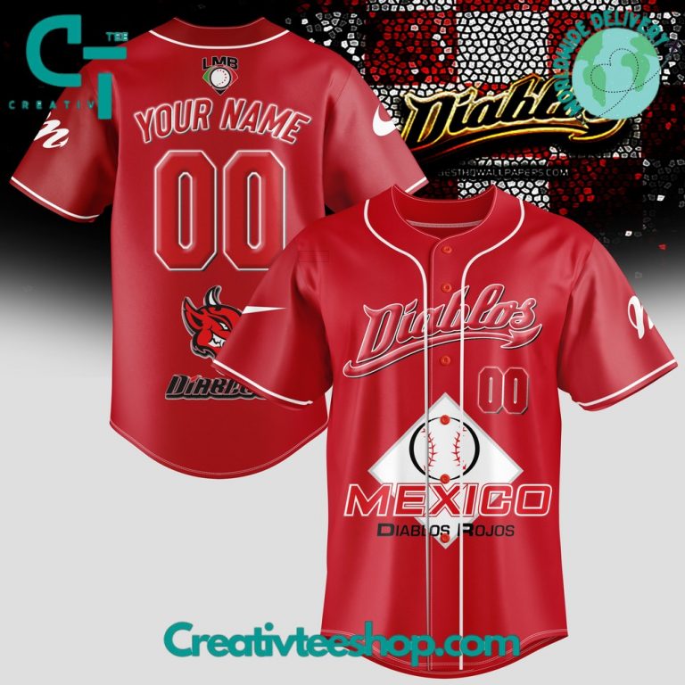 Diablos Rojos del Mexico 2024 Baseball Jersey - Creativteeshop