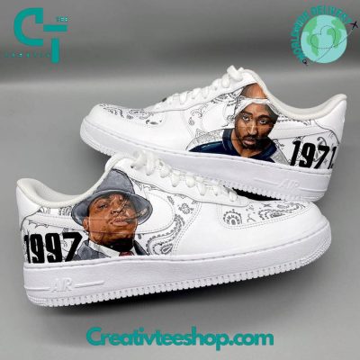 Tupac x Biggie Air Force 1 Sneaker - Creativteeshop