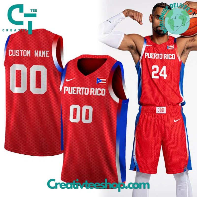 Puerto Rico Olympic Games Paris 2024 Basketball Jersey - Creativteeshop