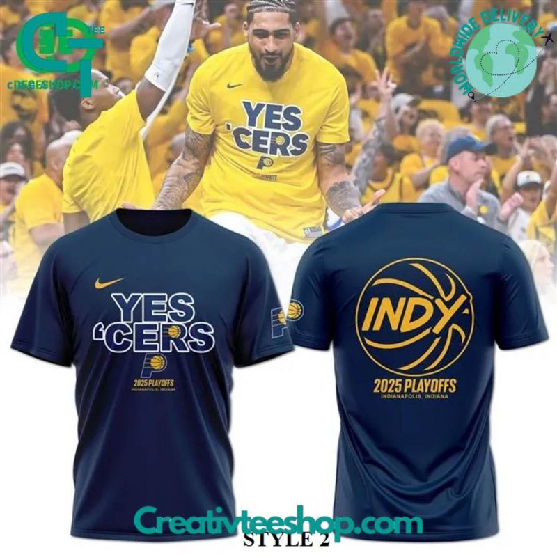 Indiana Pacers "Yes Cers" 2025 Playoffs Special Tee - Creativteeshop