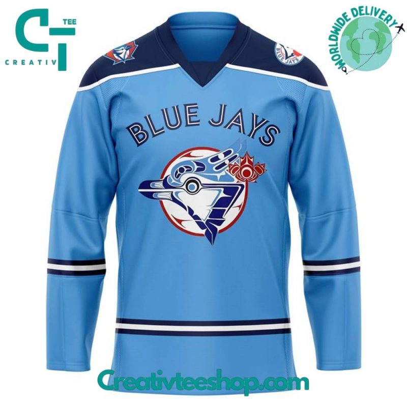Toronto Blue Jays Indigenous Peoples Day 2025 Special Hockey Jersey - Creativteeshop