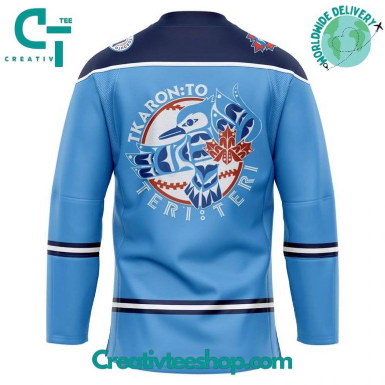 Toronto Blue Jays Indigenous Peoples Day 2025 Special Hockey Jersey ...